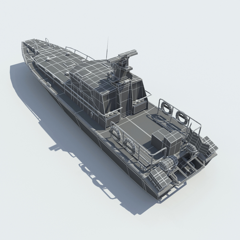 patrol boat interceptor 16 3d max