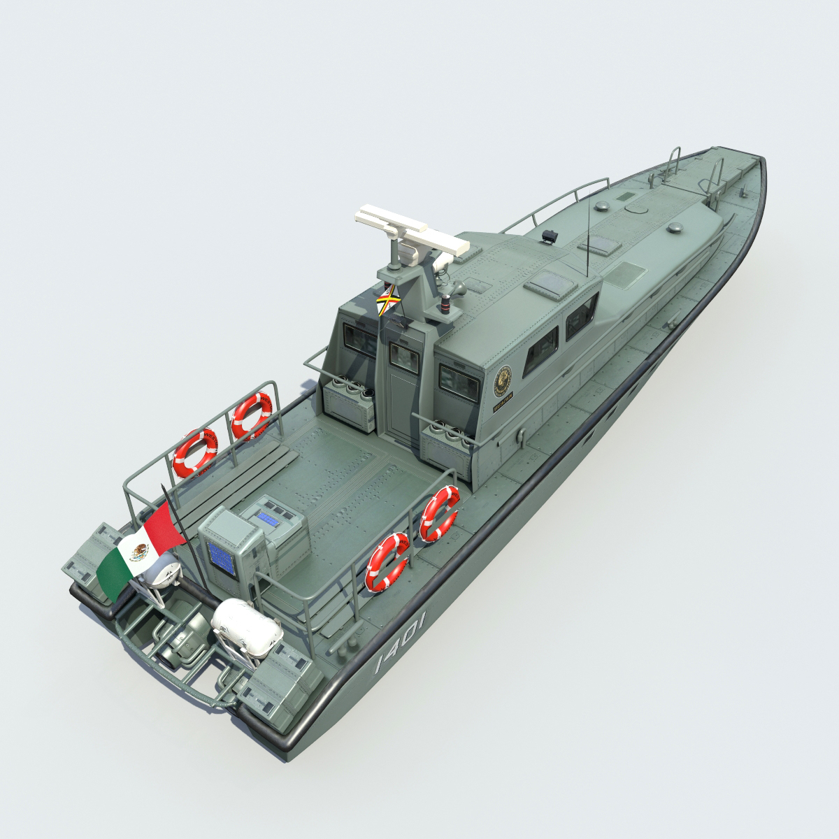 patrol boat interceptor 16 3d max