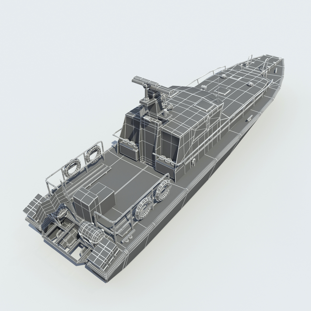 patrol boat interceptor 16 3d max