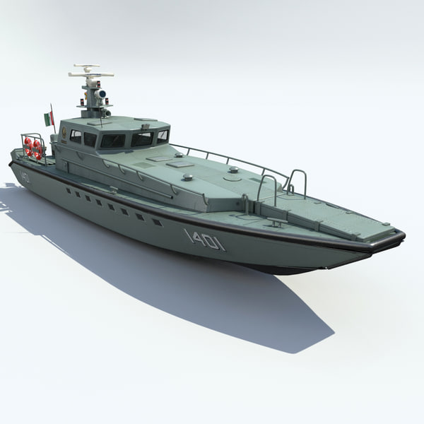 patrol boat interceptor 16 3d max
