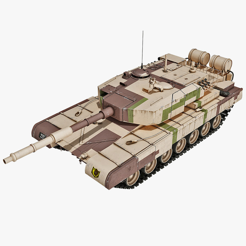 indian arjun tank main 3d obj