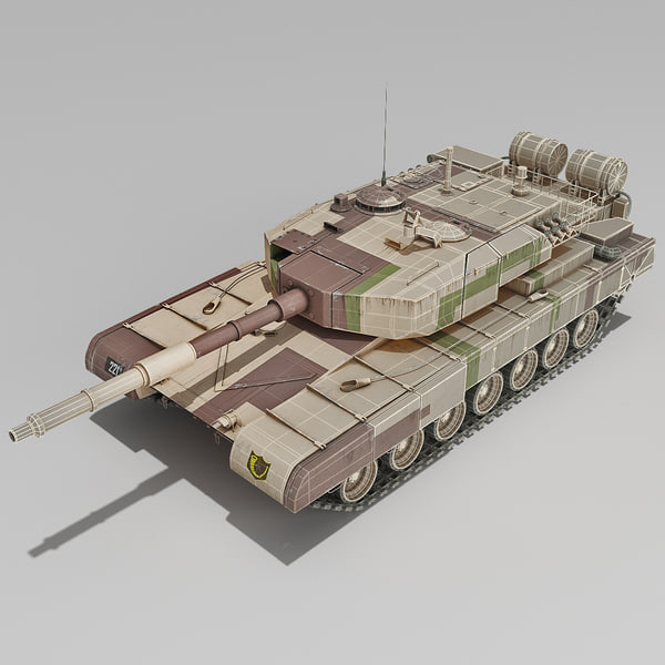 indian arjun tank main 3d obj