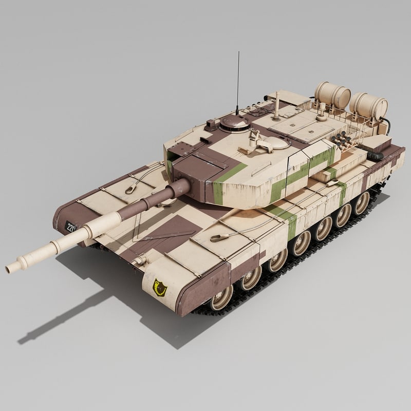 indian arjun tank main 3d obj