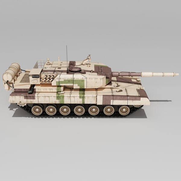 indian arjun tank main 3d obj