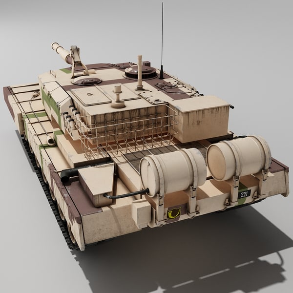 indian arjun tank main 3d obj