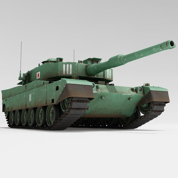 3d japanese type 90 tank model