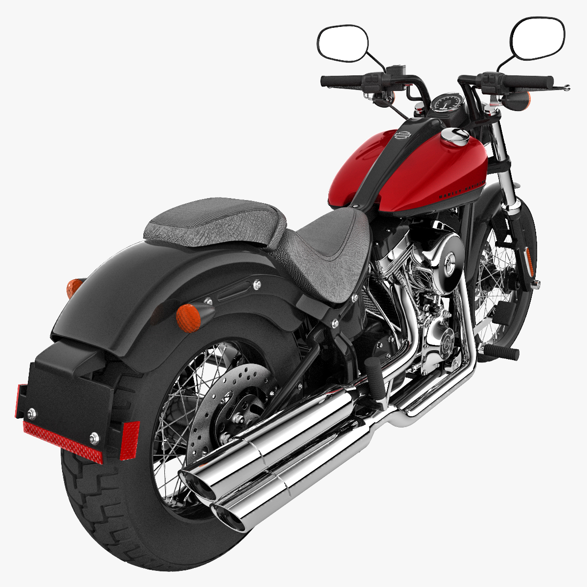 harley davidson fxs blackline 3d model