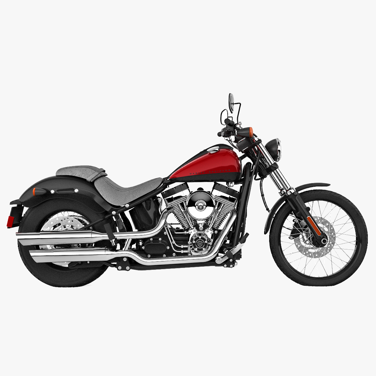 harley davidson fxs blackline 3d model