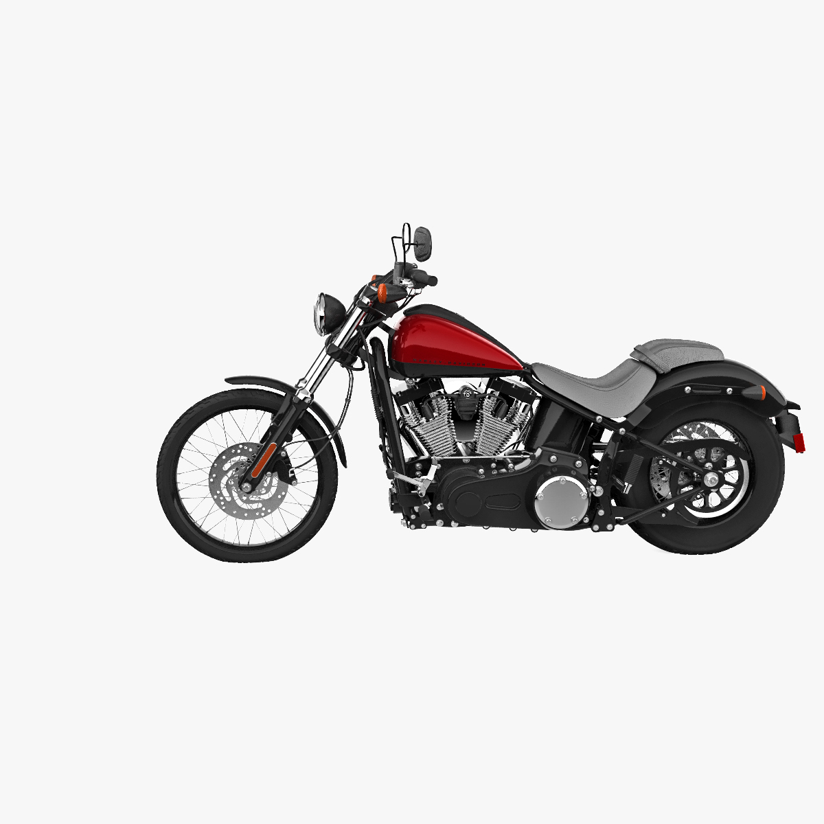 harley davidson fxs blackline 3d model
