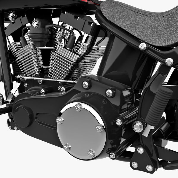 harley davidson fxs blackline 3d model