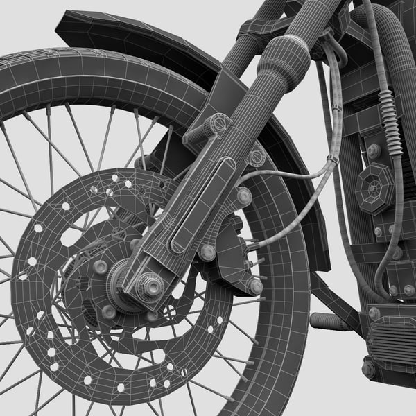 harley davidson fxs blackline 3d model