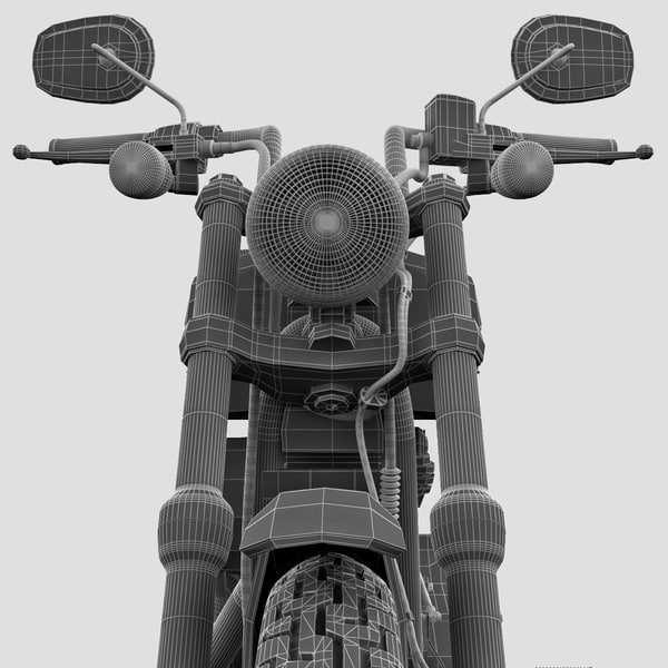 harley davidson fxs blackline 3d model