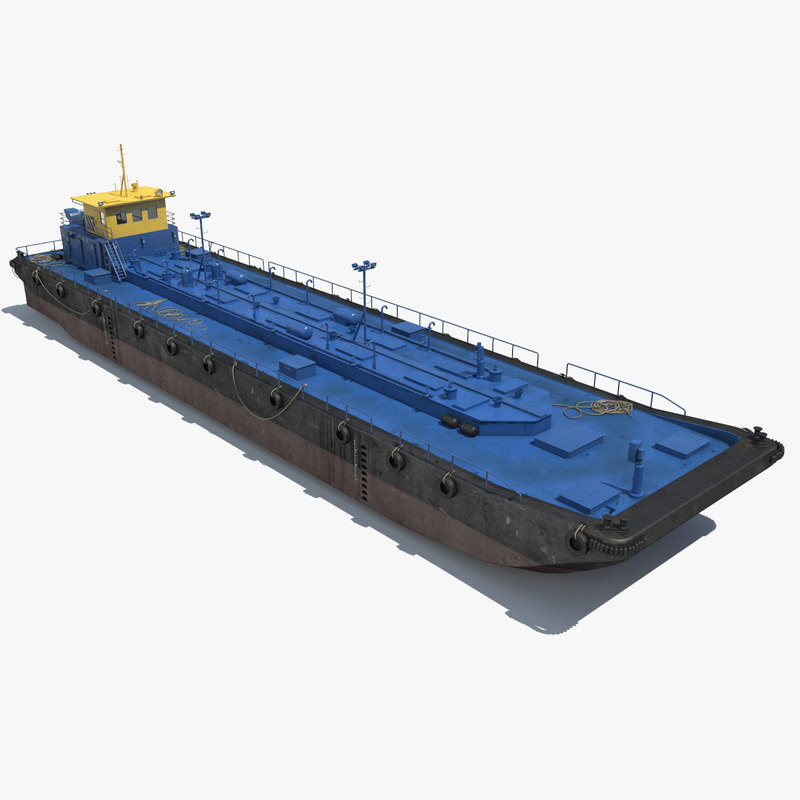 3ds max tanker barge