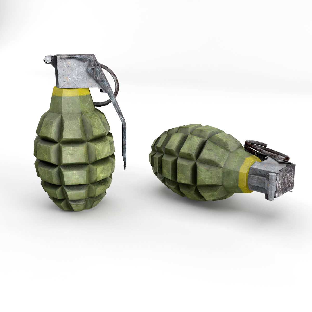 3d model of hand grenade