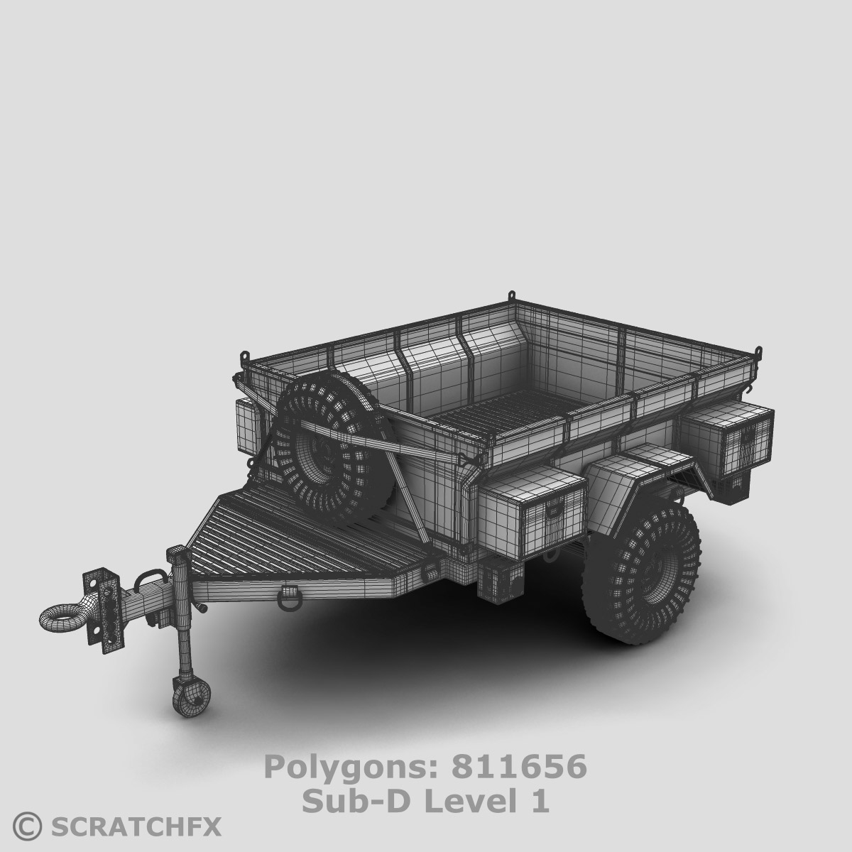 trailer vehicles 3d model