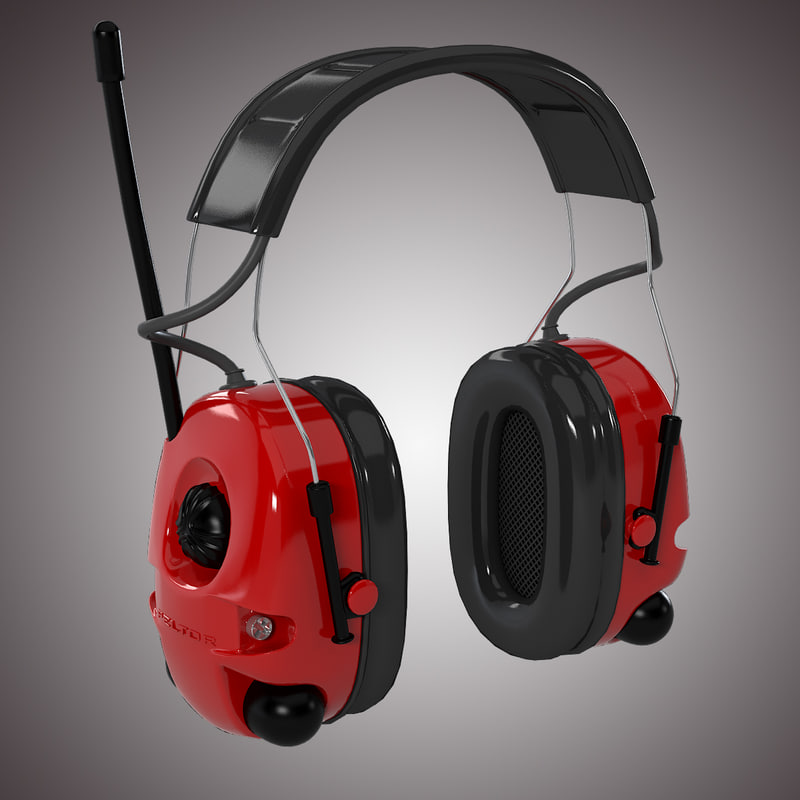 3d model peltor alert headset