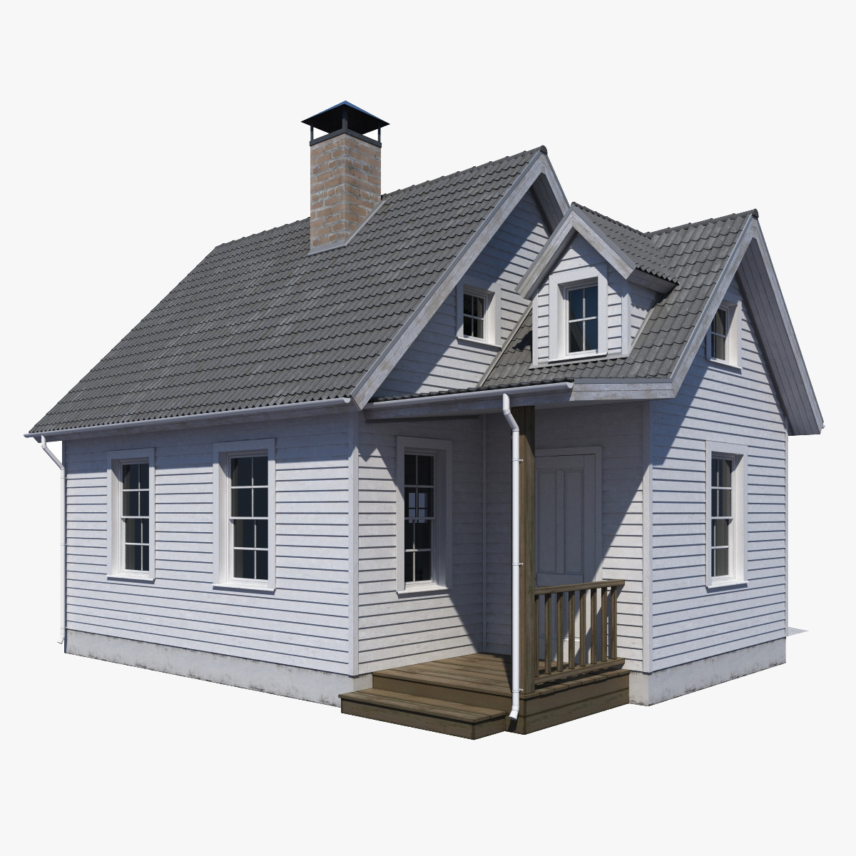 3d model realistic country house