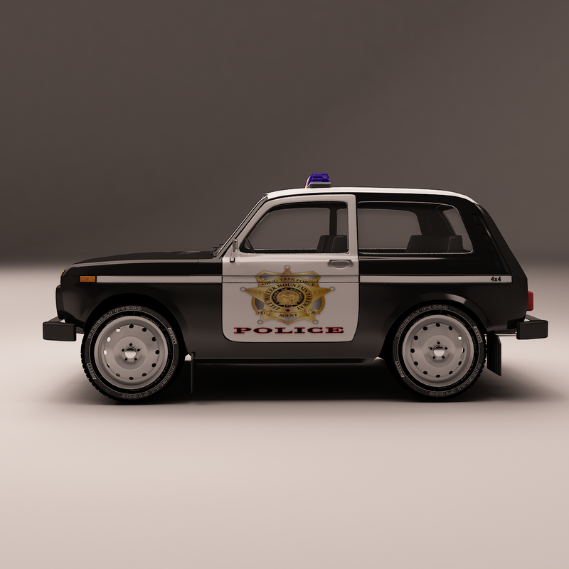 Polícia de Lada Niva Modelo 3D - TurboSquid 730872