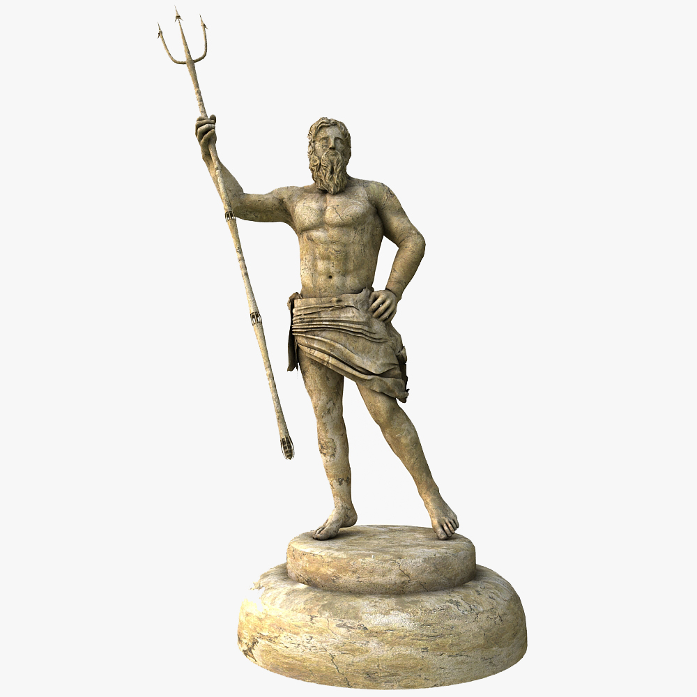 3ds max poseidon statue v2