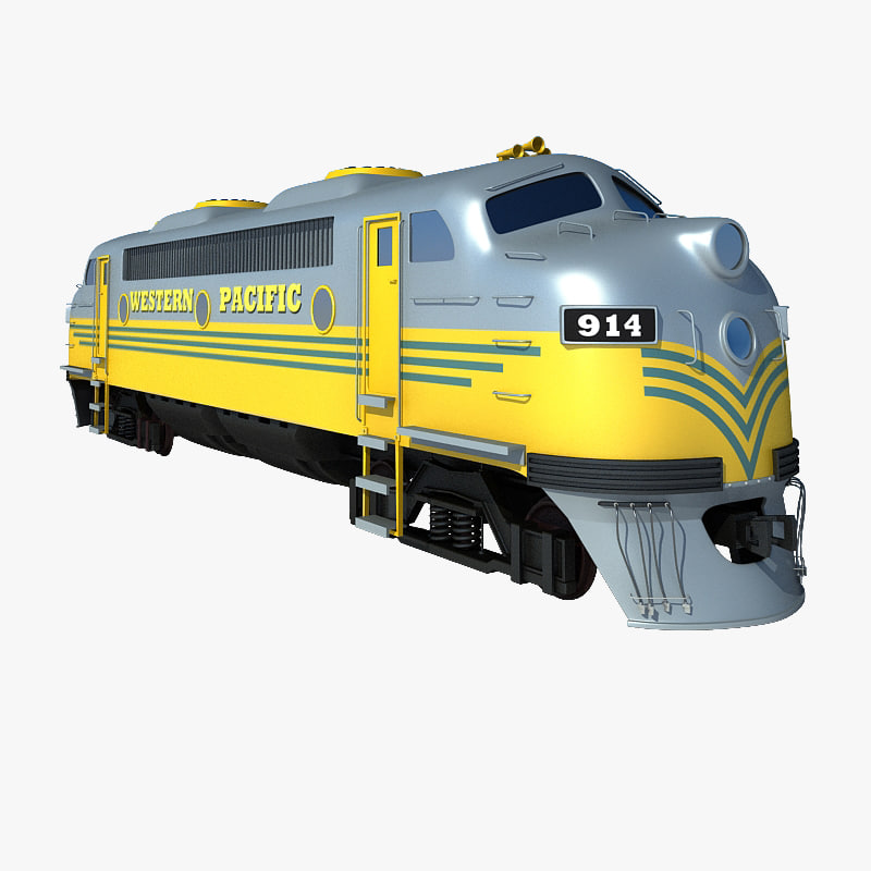 3d diesel locomotive model