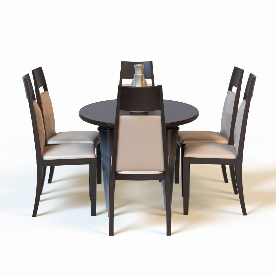 3d model dining table
