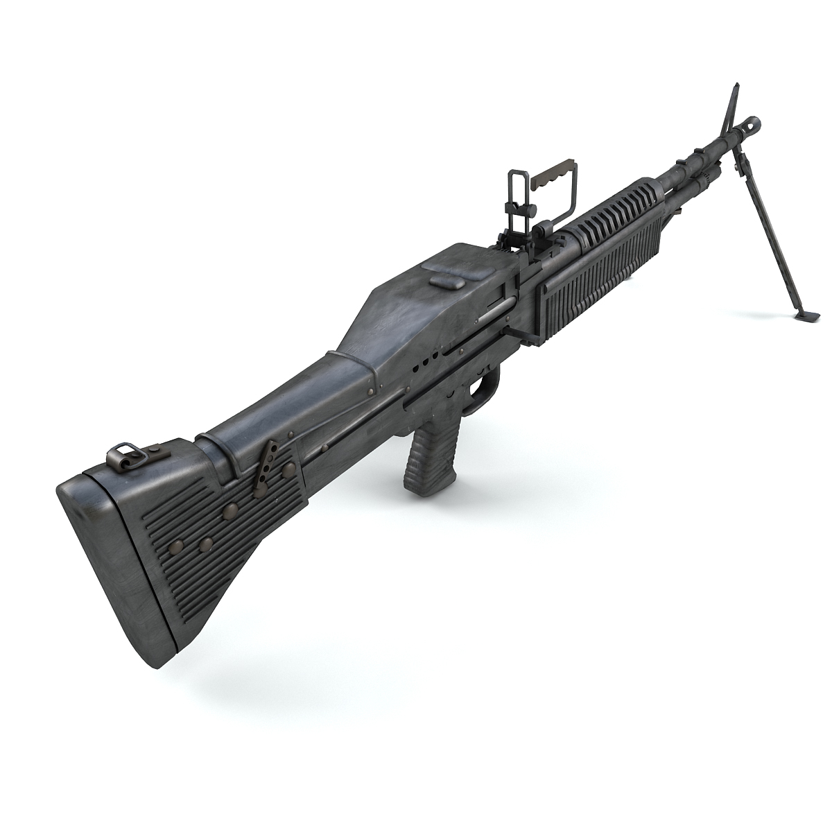 3d m60 machine gun model