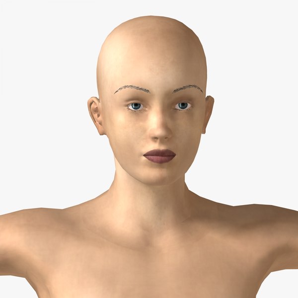 pretty woman athlete realistic female obj