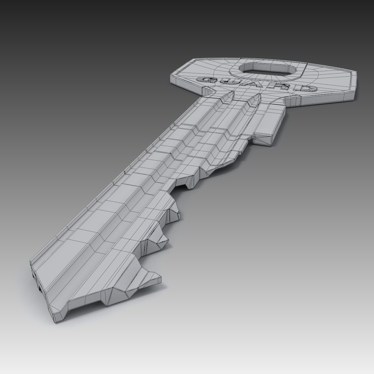 realistic key 3d model