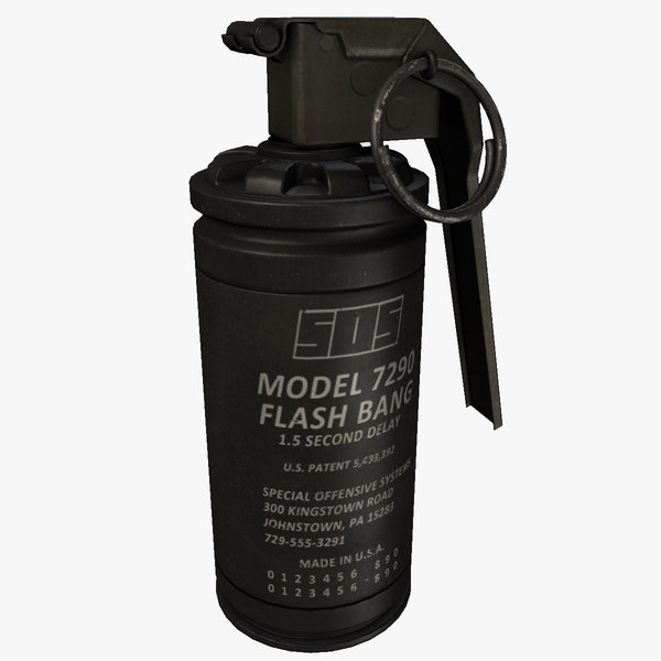 grenade light bomb 3d model