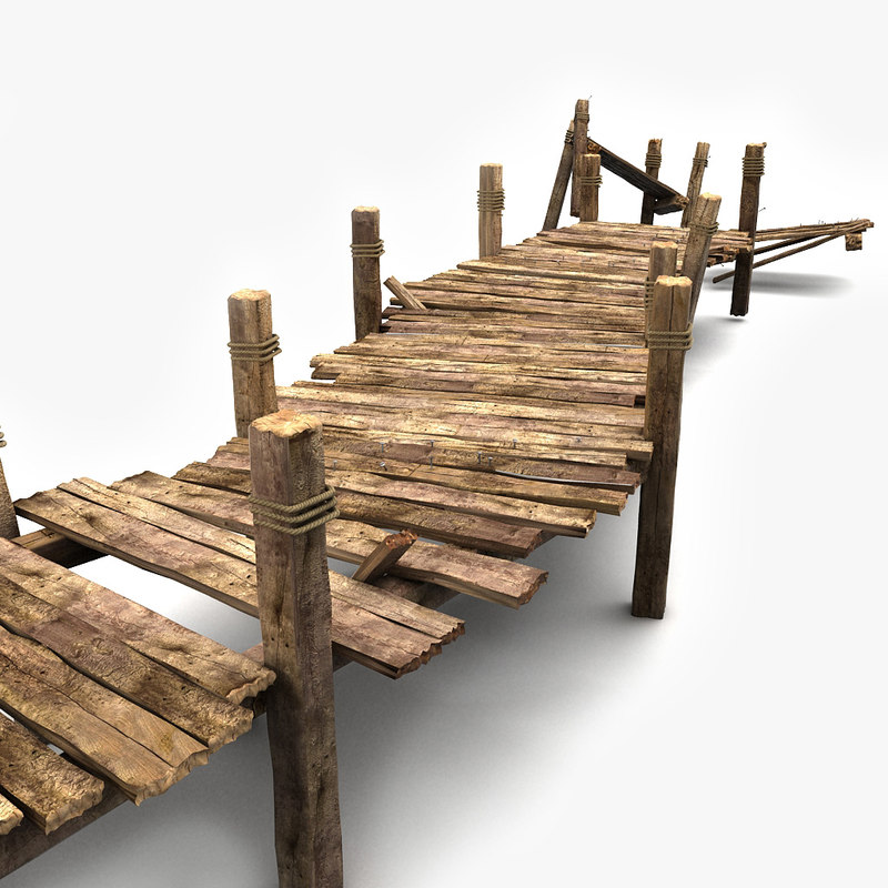 modelo 3d Muelle De Madera Con Textura (2) - TurboSquid 688135