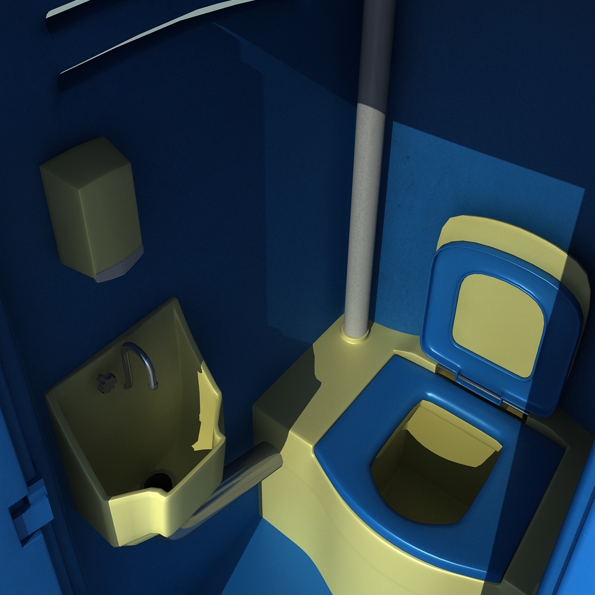 realistic toilet 3d model