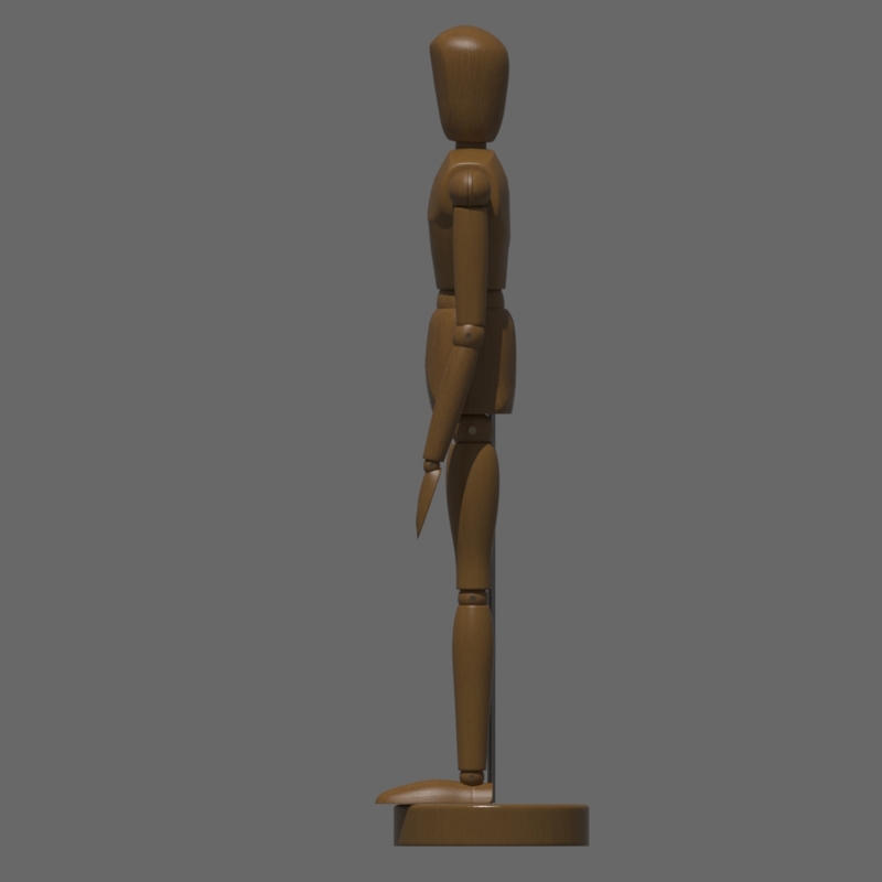 3d artist s figure model