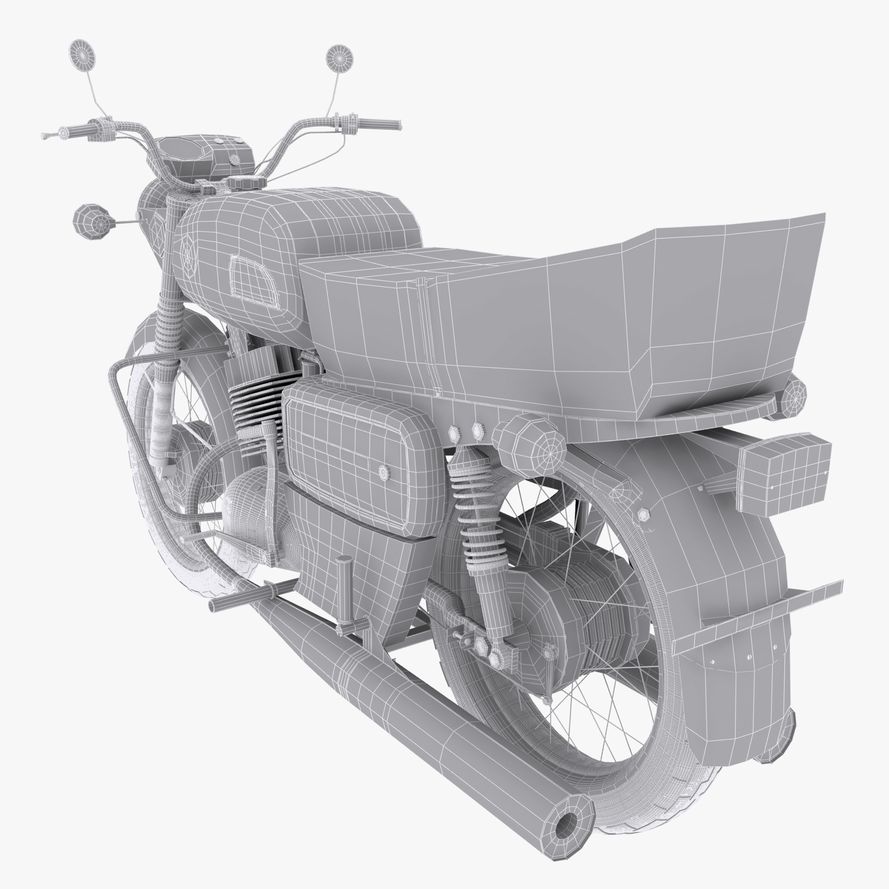 3d motorcycle model