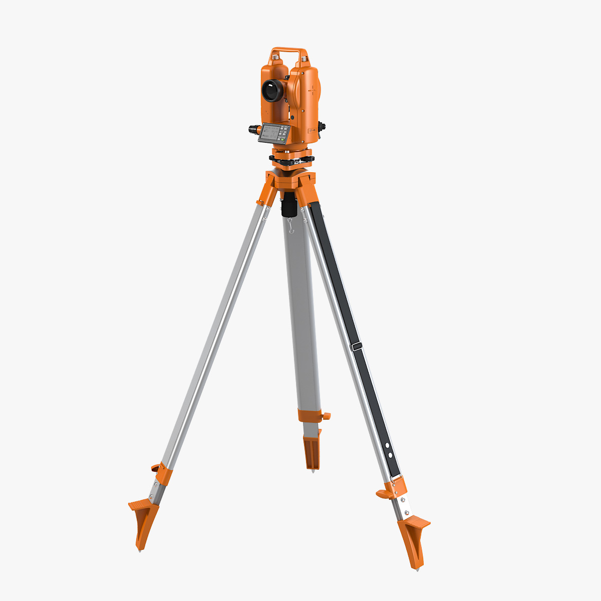 3d theodolite tripod base model