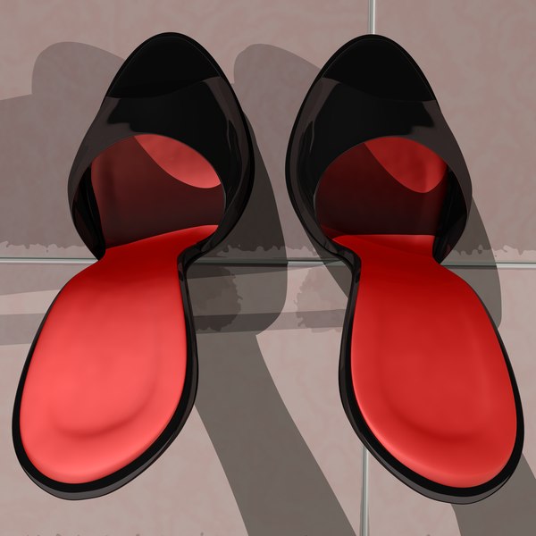 heel mules 3d c4d