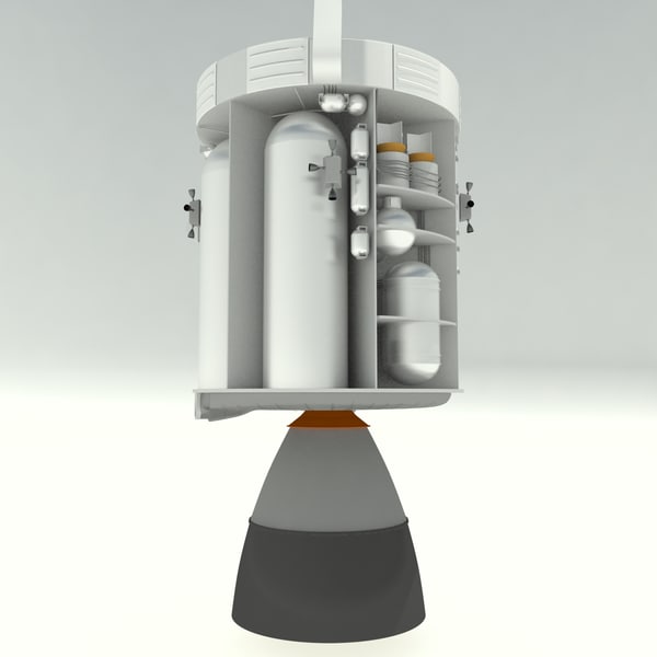 3d model apollo service module