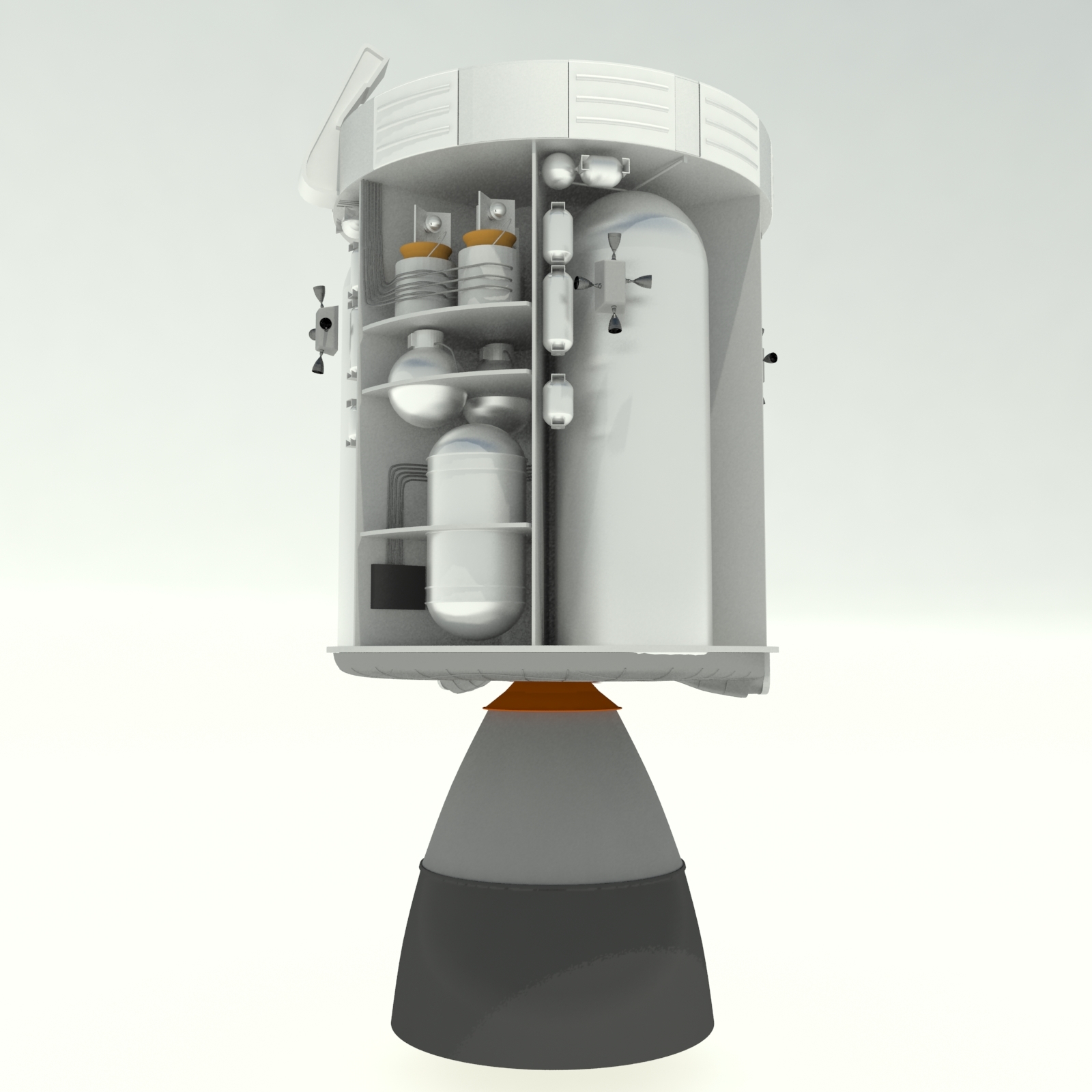 3d model apollo service module
