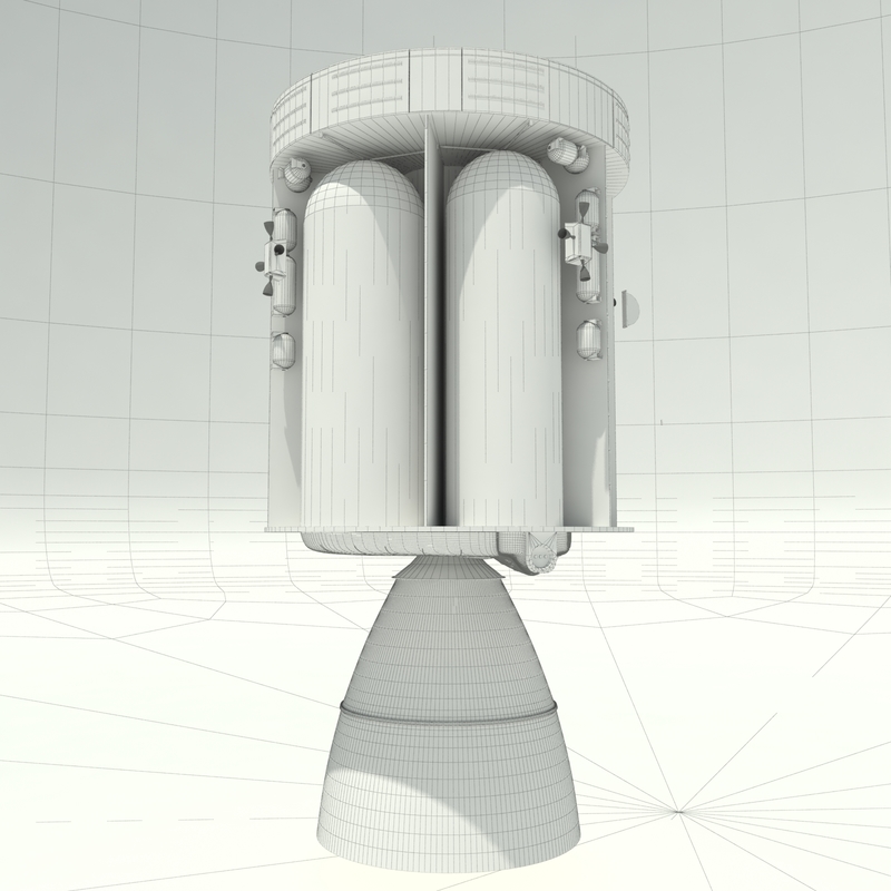 3d model apollo service module