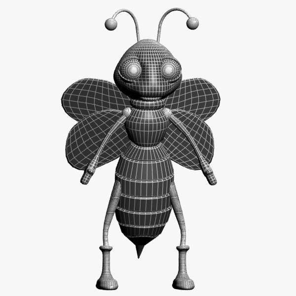 bee character 3d model