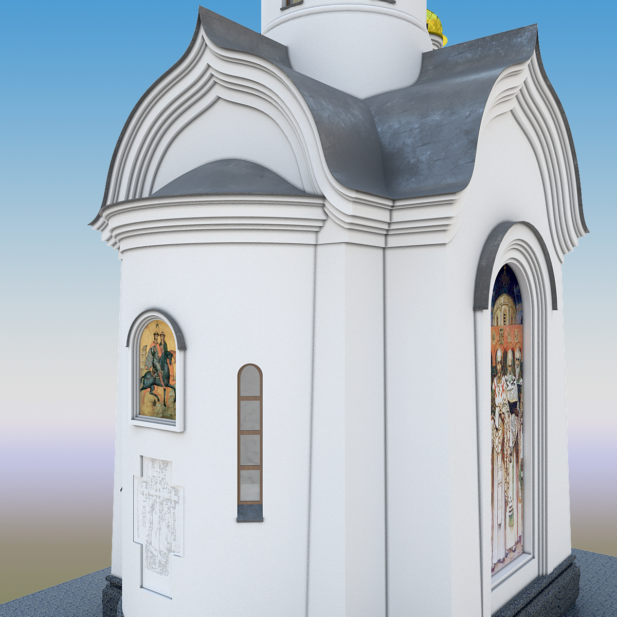 orthodox chapel 3d model