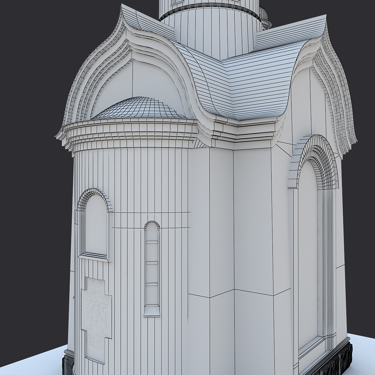 orthodox chapel 3d model