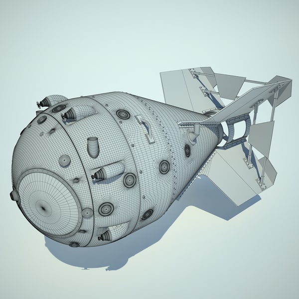 3d model nuclear bomb