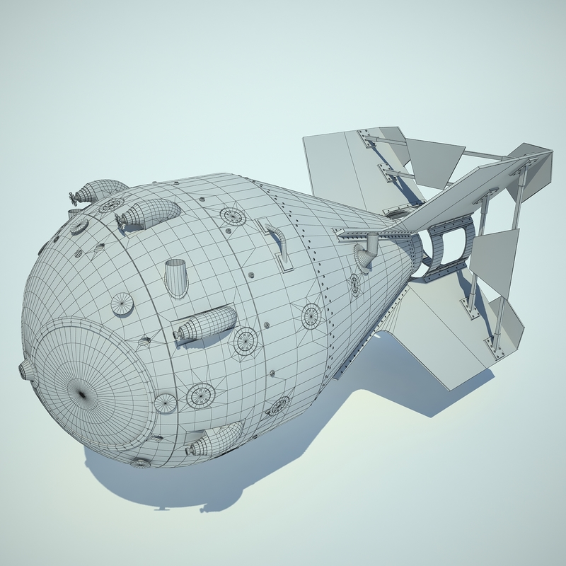 3d model nuclear bomb