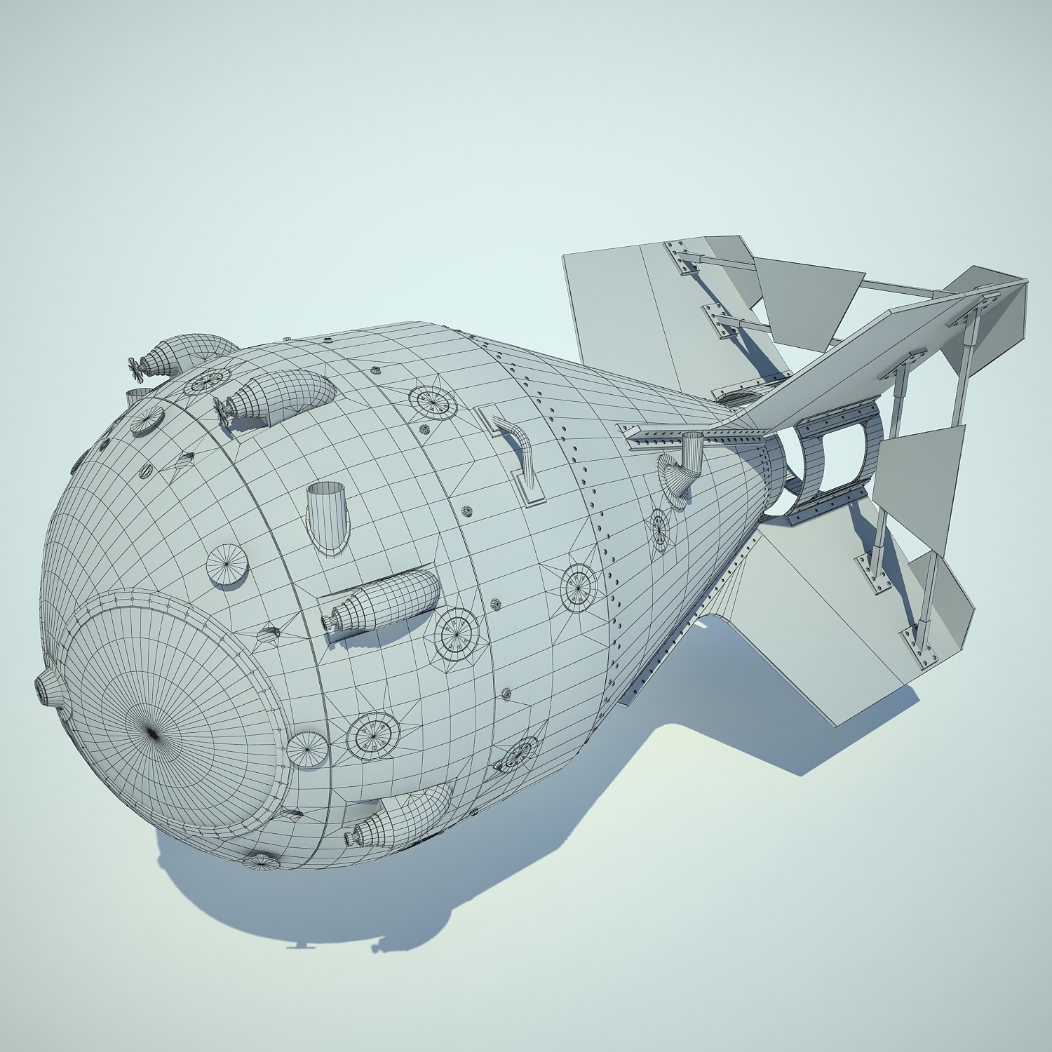 3d model nuclear bomb