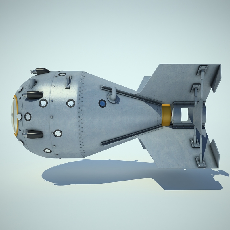 3d model nuclear bomb