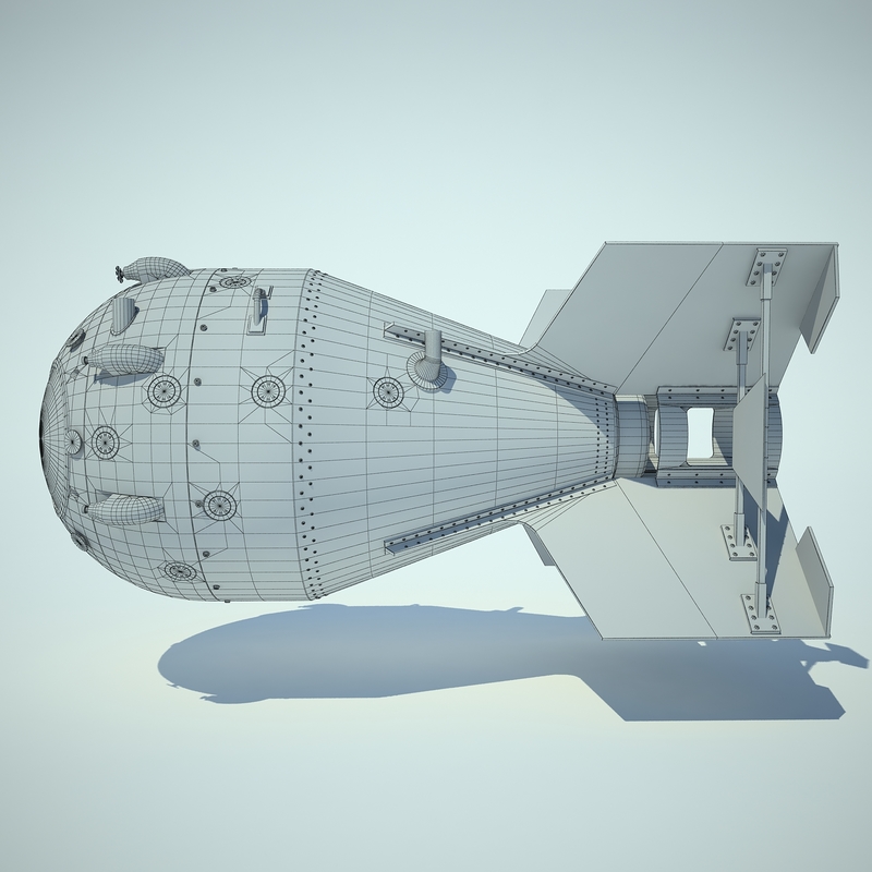 3d model nuclear bomb