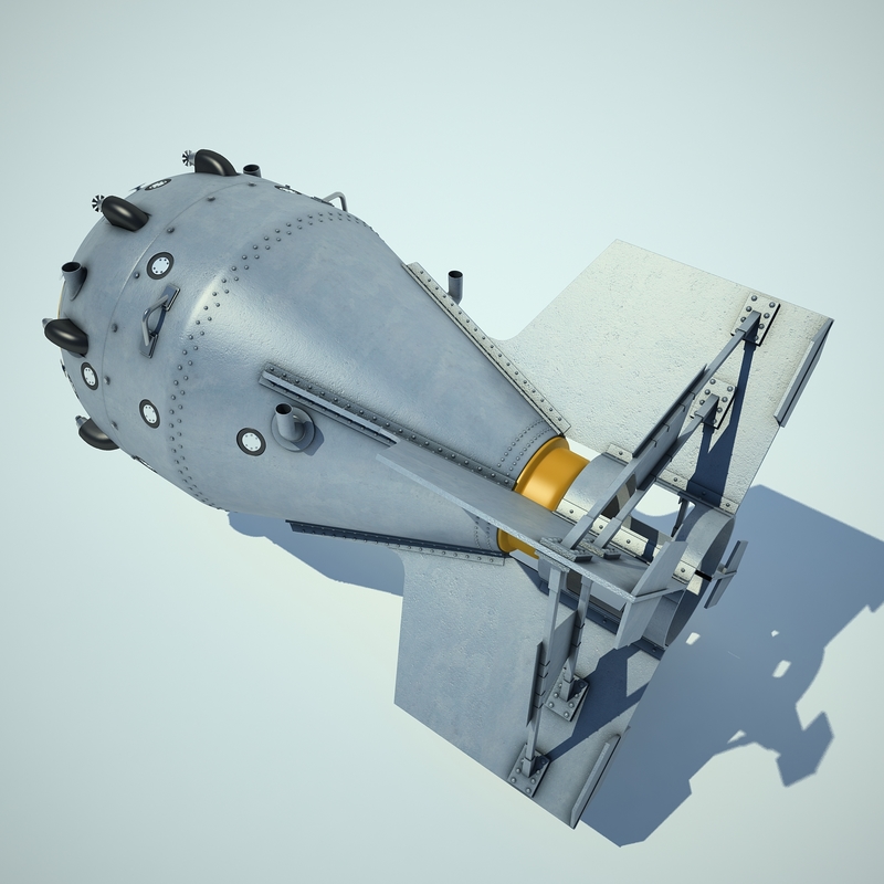 3d model nuclear bomb