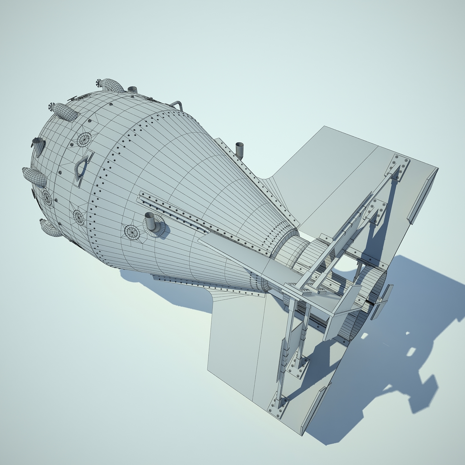 3d model nuclear bomb