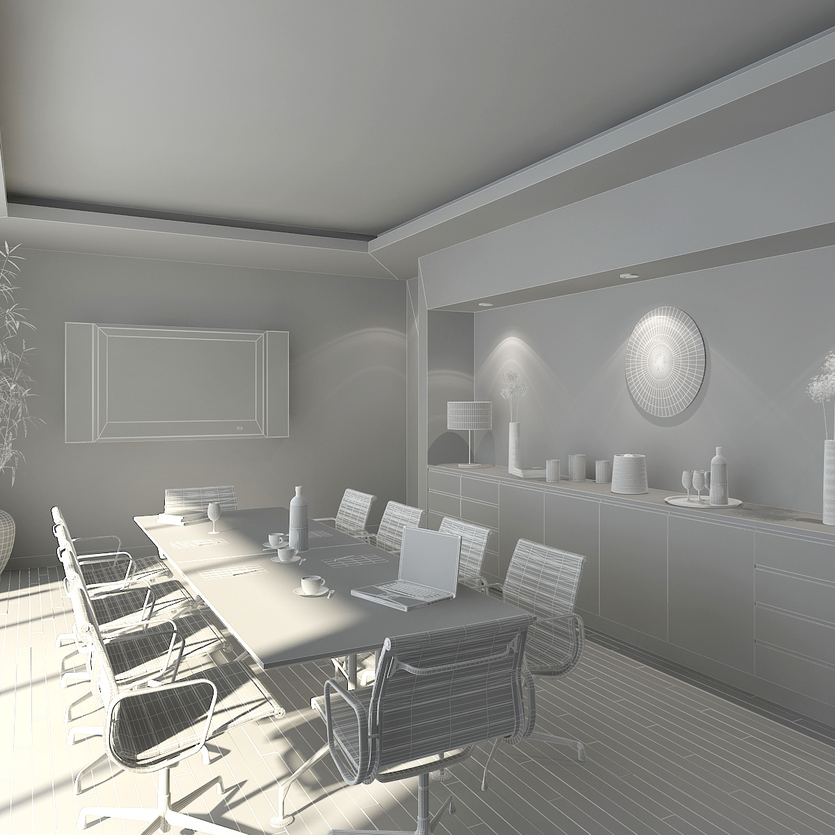 3d conference room model