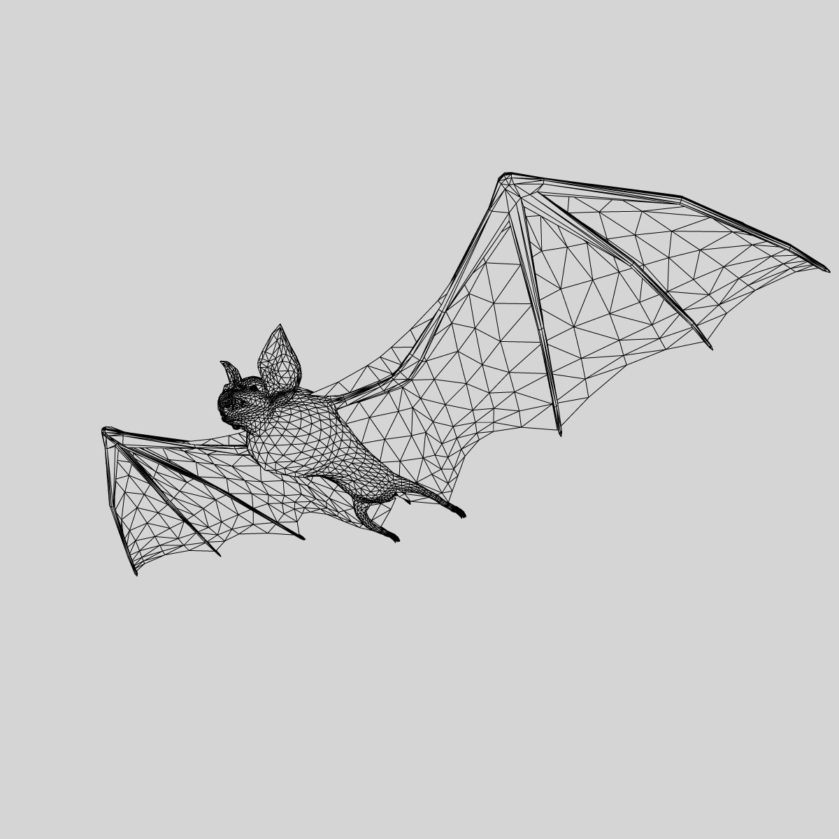 3d vampire bat fly animation